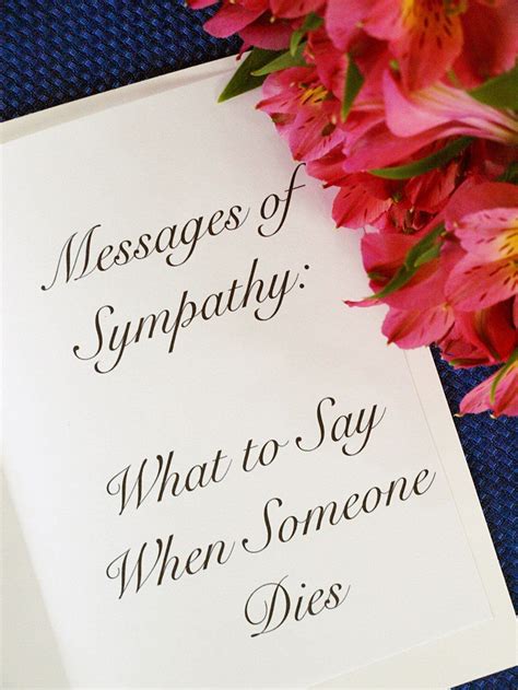 50+ Messages Of Sympathy: What To Say When Someone Dies Within Sympathy ...